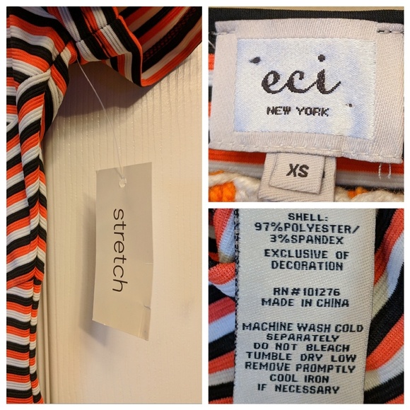 ECI | Tops | Nwt Eci Stretch Cross Band Waist Top Size Xs | Poshmark